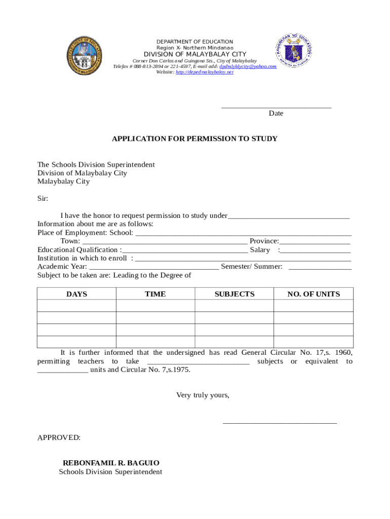 Application-Permit-to-Study.docx Doc Template | pdfFiller