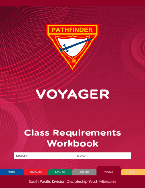 Fillable Online Class Requirements Workbook - Pathfinders Fax Email ...