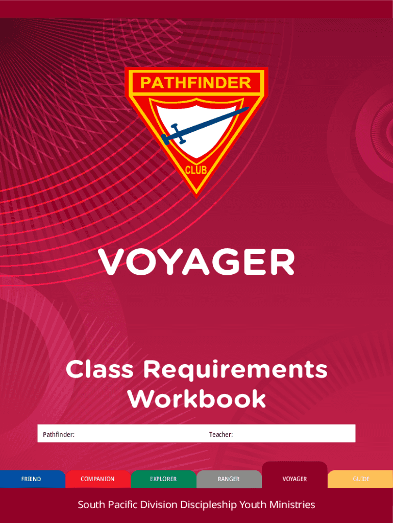 Fillable Online Class Requirements Workbook - Pathfinders Fax Email ...