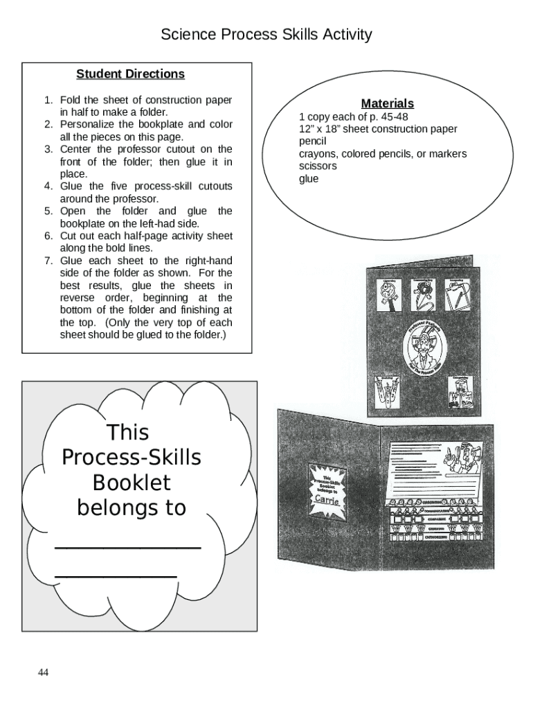 5th Grade Science Study Guide Science Process Skills Doc Template ...