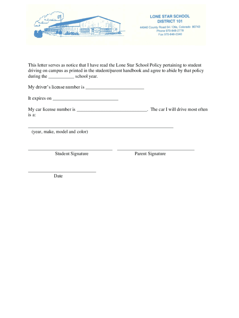 Fillable Online This letter serves as notice that I have read the Lone ...