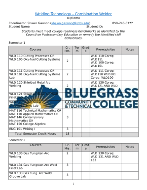 Welding TechnologyCombination Welder Diploma Doc Template | pdfFiller