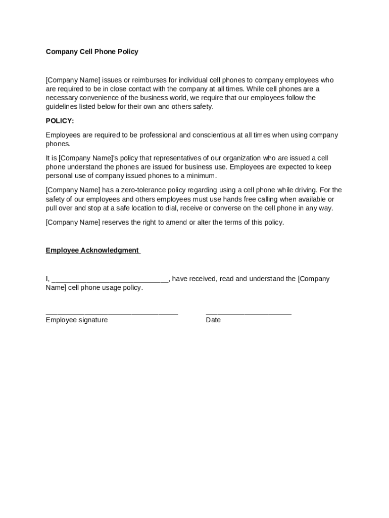 Personal cell phones at work: Five lessons employers ... Doc Template ...