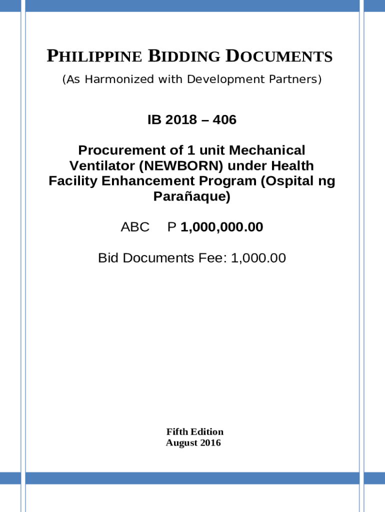 Procurement - Department of Health - DOH Doc Template | pdfFiller