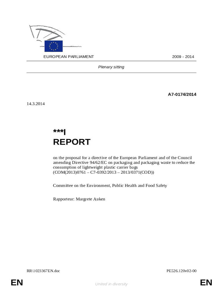 on the proposal for a directive of the European Parliament and of the ...