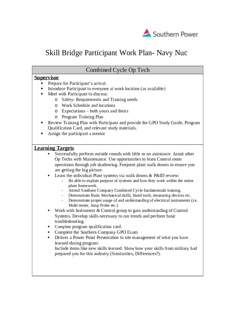 CSO Co-op Work Plan Doc Template | pdfFiller