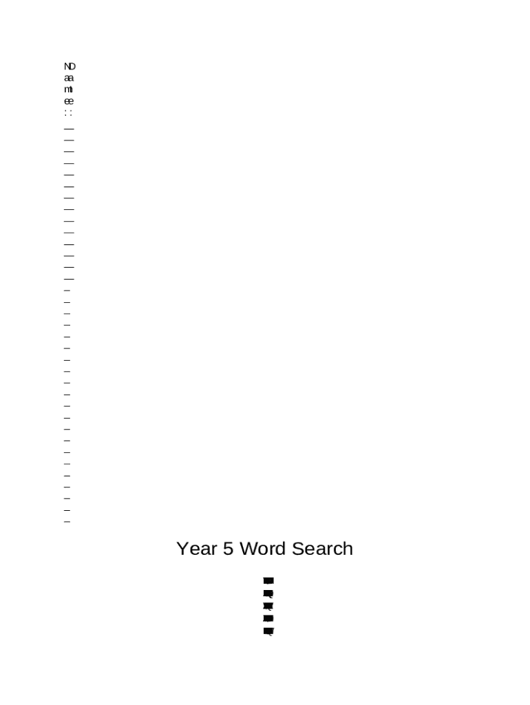 Create a word search Doc Template | pdfFiller