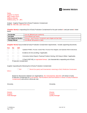 Supplier Co Name Doc Template | pdfFiller