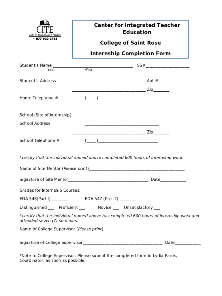 cite internship application doc Doc Template | pdfFiller