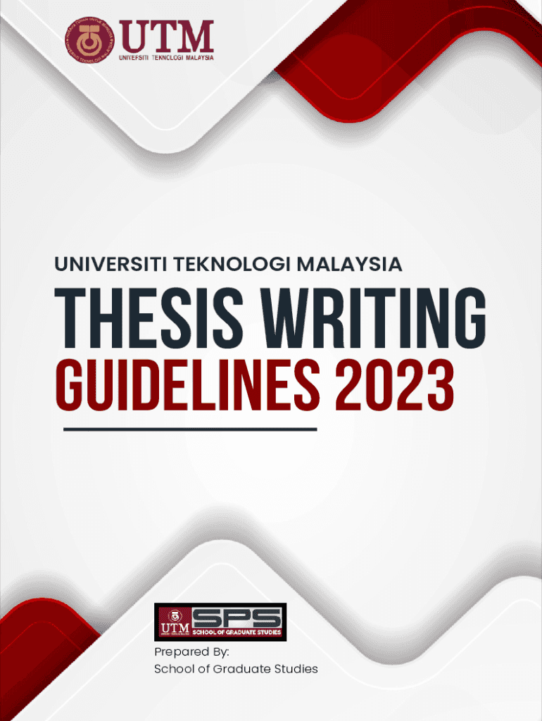 Fillable Online universiti teknologi malaysia - thesis writing - SPS ...