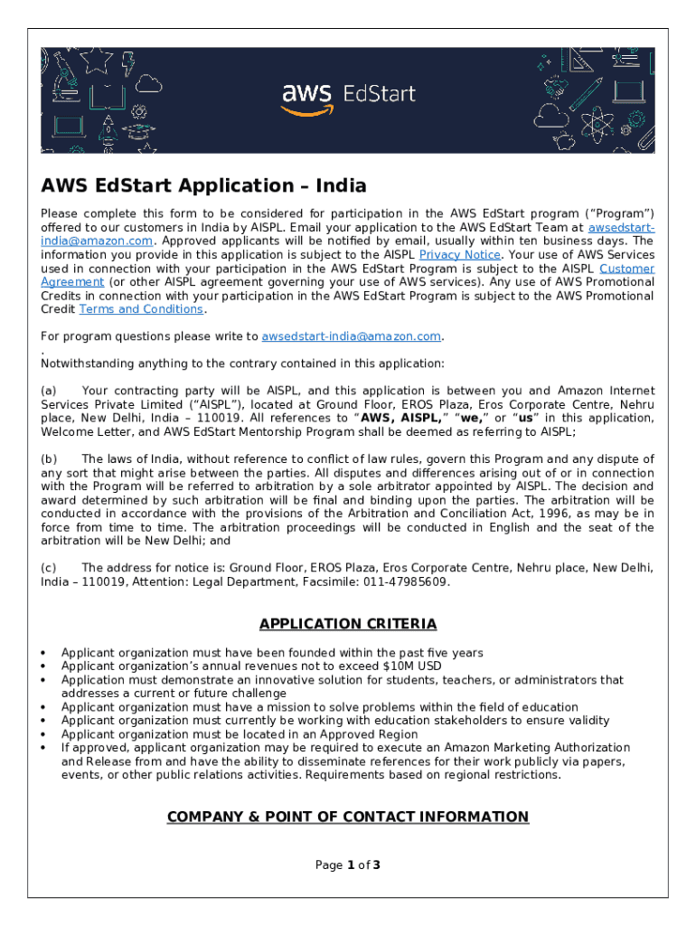 AWS EdStart Launches in India to Bring Tech to Classrooms Doc Template ...