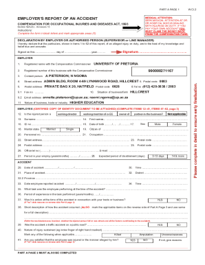 Fillable Online Employers Report of an accident (WCI.2) Fax Email Print ...