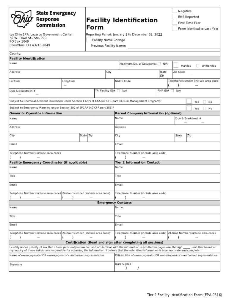 Identical to Last Year - epa ohio Doc Template | pdfFiller