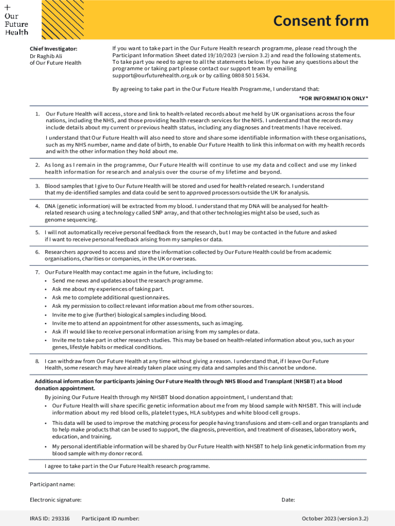 Fillable Online Consent form updated version 5 Fax Email Print - pdfFiller