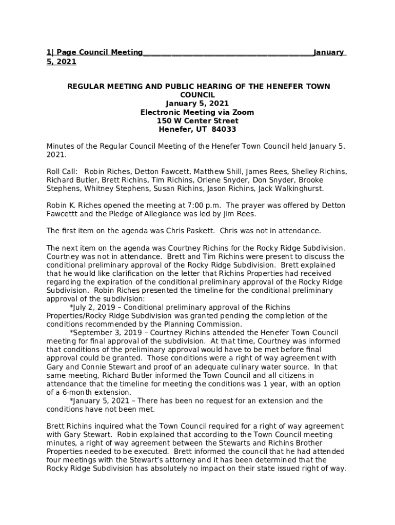 Roll Call:Robin Riches, Detton Fawcett, Matthew Shill, James Rees ...