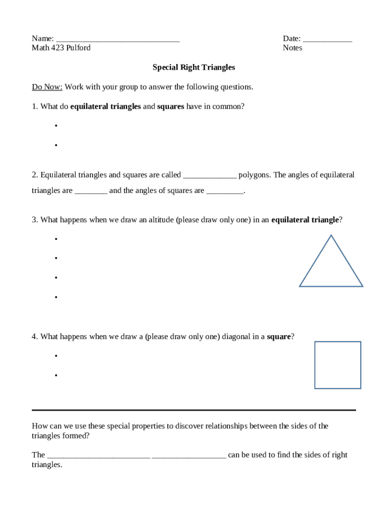 Which statements about squares and equilateral triangles ... Doc Template | pdfFiller
