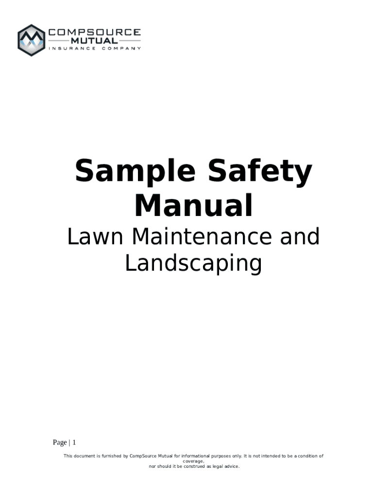 Lawn Care Safety Process Template (by Chorbie) Doc Template | pdfFiller