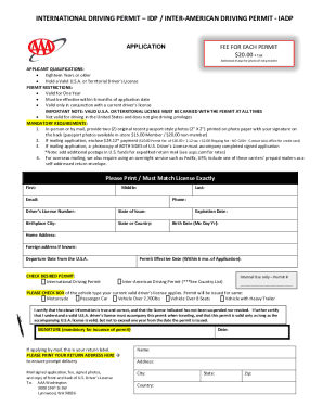 Fillable Online International Drivers License (Permit): Six Things to ...