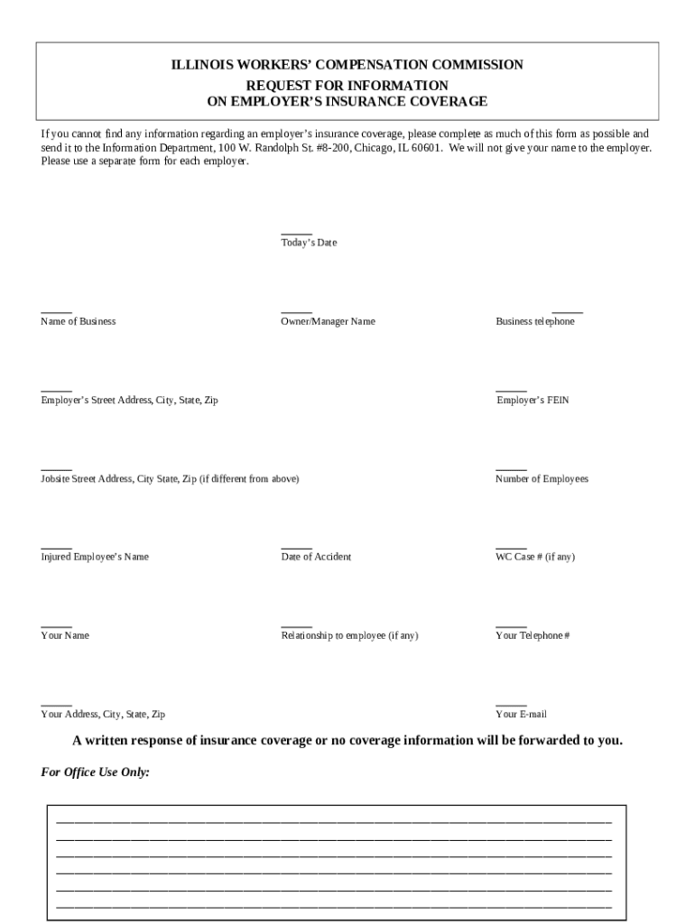 illinois workers' compensation commission request for ... - www2 ...