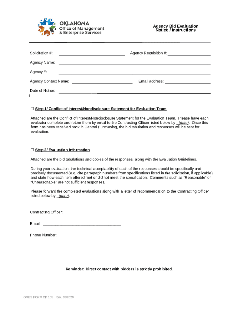 Step 1: Develop Bid Evaluation Criteria & Select Services Doc Template ...