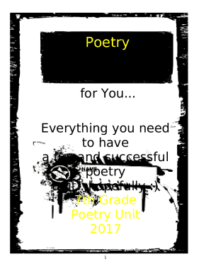 Poetry Packet.doc - 1 Poetry Packet This packet contains... Doc ...