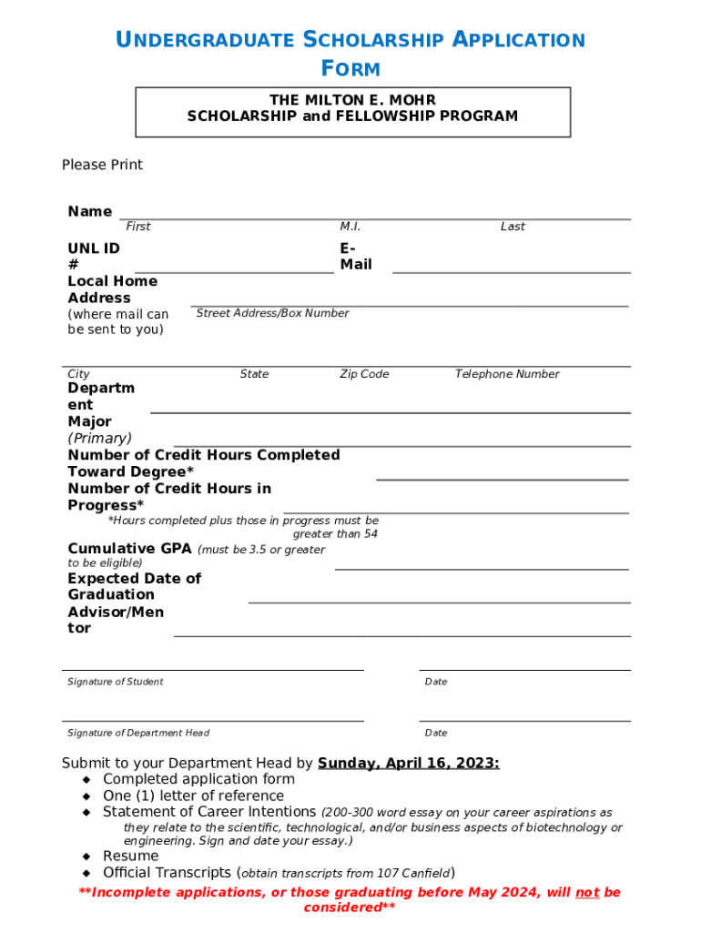 How to ApplyOffice of Scholarships & Financial AidNebraska - biotech ...