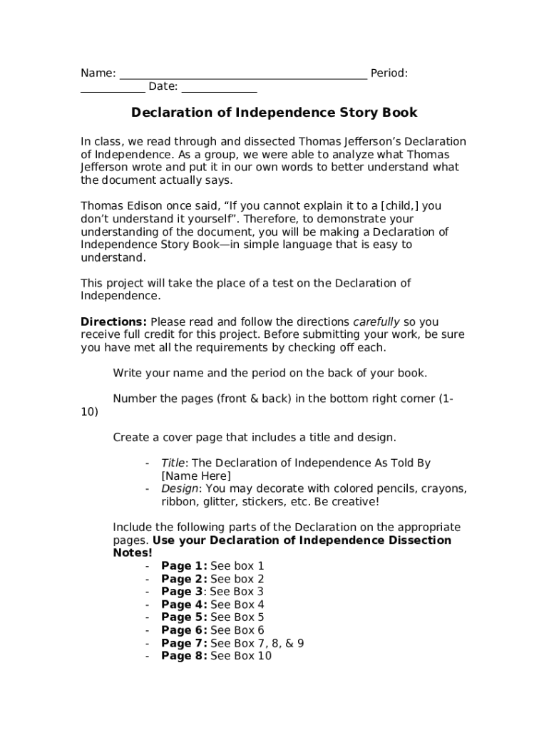 Thomas JeffersonDeclaration of Independence: Right to ... Doc Template ...