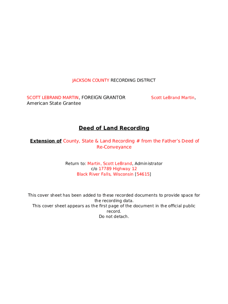 Contact UsRegister of Deeds Doc Template | pdfFiller