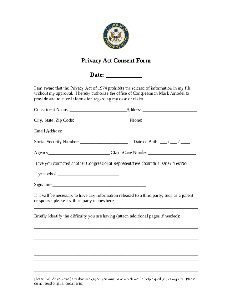 Electronic Privacy Act Request Consent for Disclosure of ... Doc ...