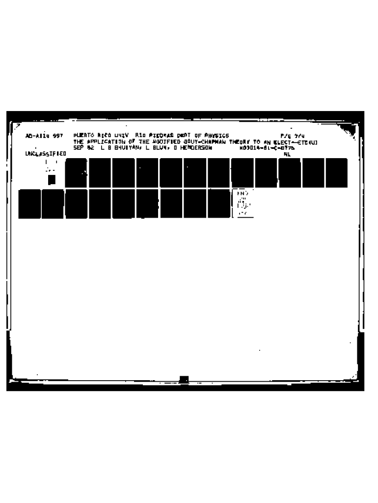 Fillable Online The Application of the Modified Gouy-Chapman Theory to ...