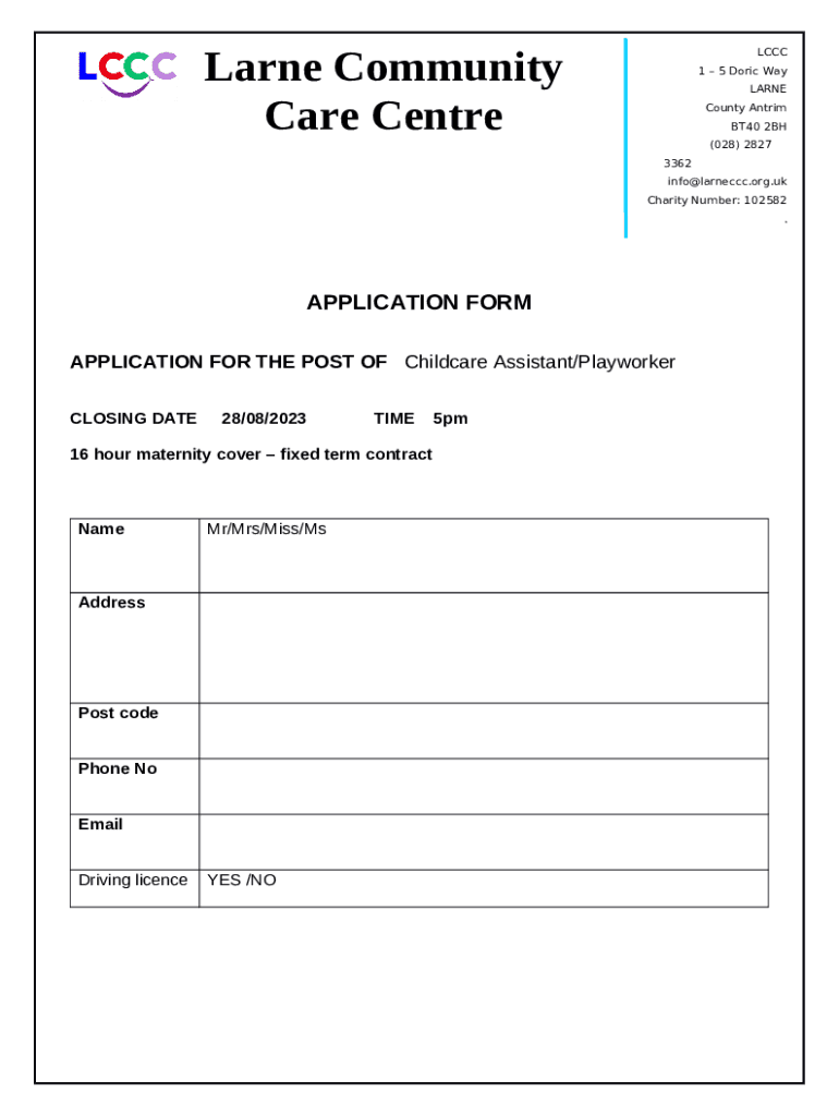 LCCC - Letter Head - blank to handwrite - Template - RF Doc Template ...