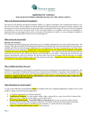 Fillable Online Hearing Aid Application Information Fax Email Print ...
