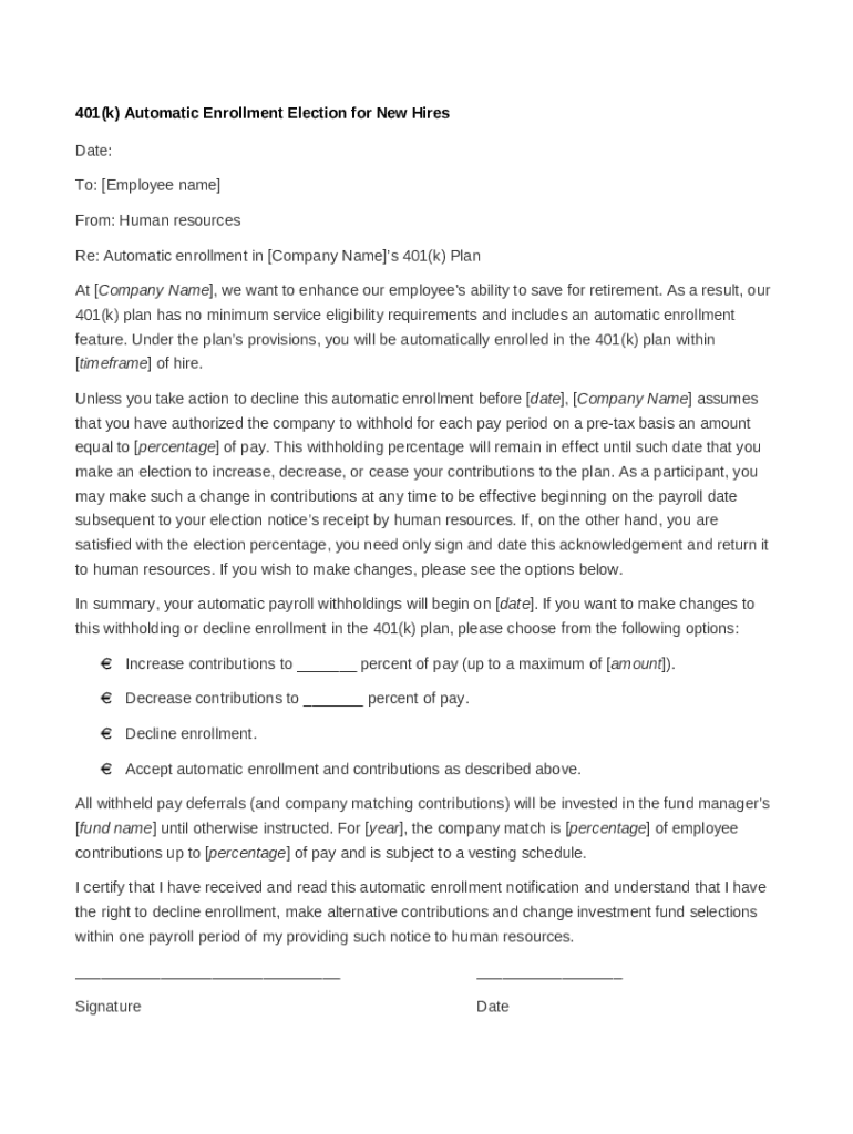 Is It Right for Your Small Business 401(k) Plan? Doc Template | pdfFiller