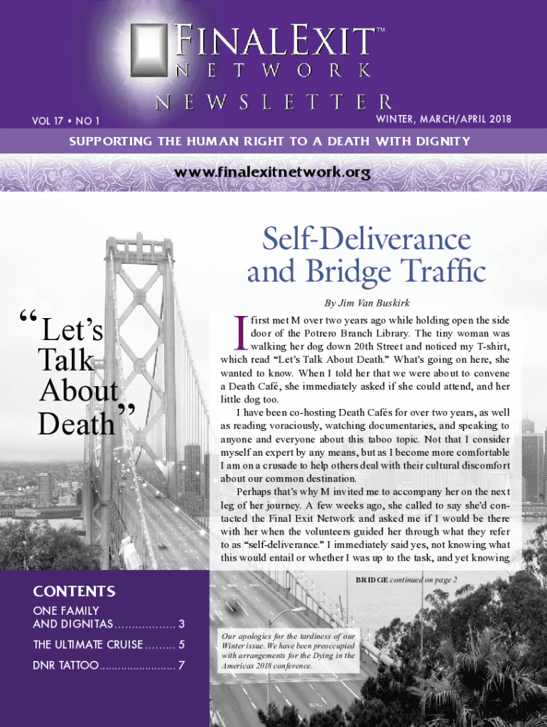 Fillable Online Final Exit Network Helps People End Their Own Lives Fax ...