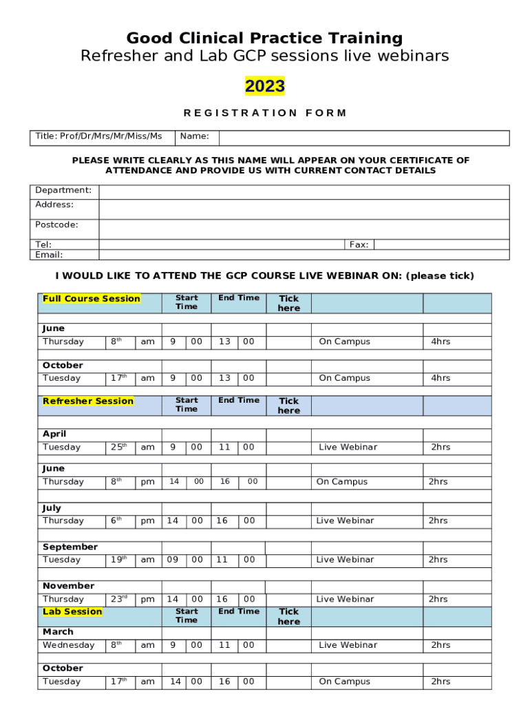 Good Clinical Practice (GCP) Refresher and Trends in the CTN Doc ...