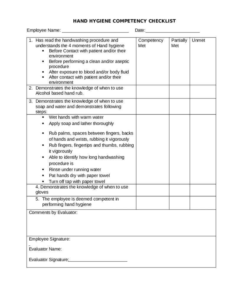 5 Moments of Hand Hygiene Explained For Healthcare Workers Doc Template ...