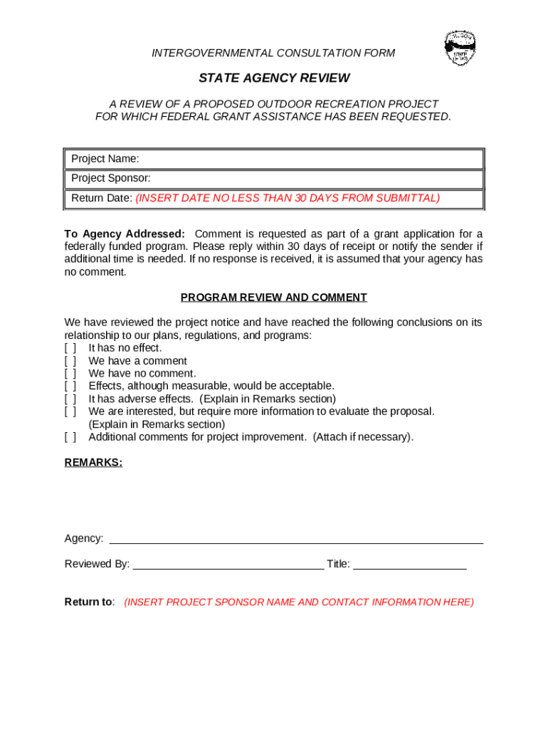 INTERGOVERNMENTAL CONSULTATION Doc Template | pdfFiller INTERGOVERNMENTAL CONSULTATION Doc Template | pdfFiller