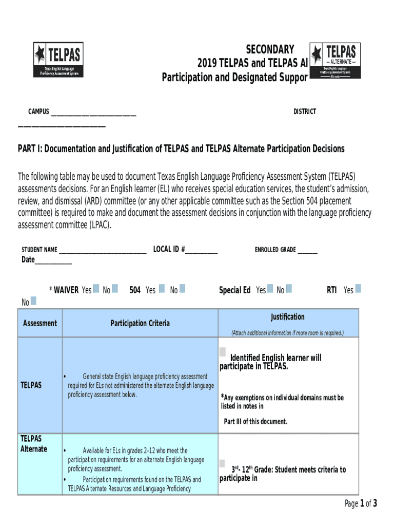 TELPAS Alt - Pharr-San Juan-Alamo Independent School ... Doc Template ...