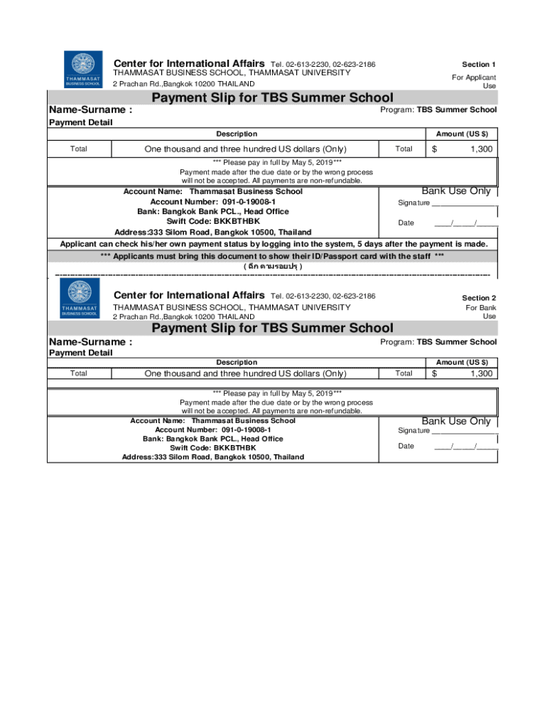 Fillable Online Online Application for TBS Exchange Program Fax Email ...