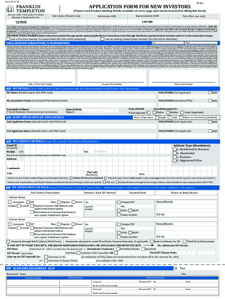 Fillable Online key information memorandum & forms pgim india overnight ...