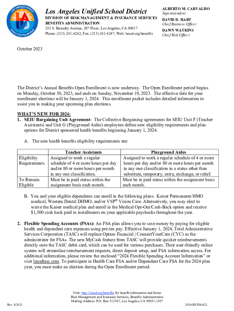 Fillable Online 2024 Health Benefits Enrollment Form Fax Email Print ...