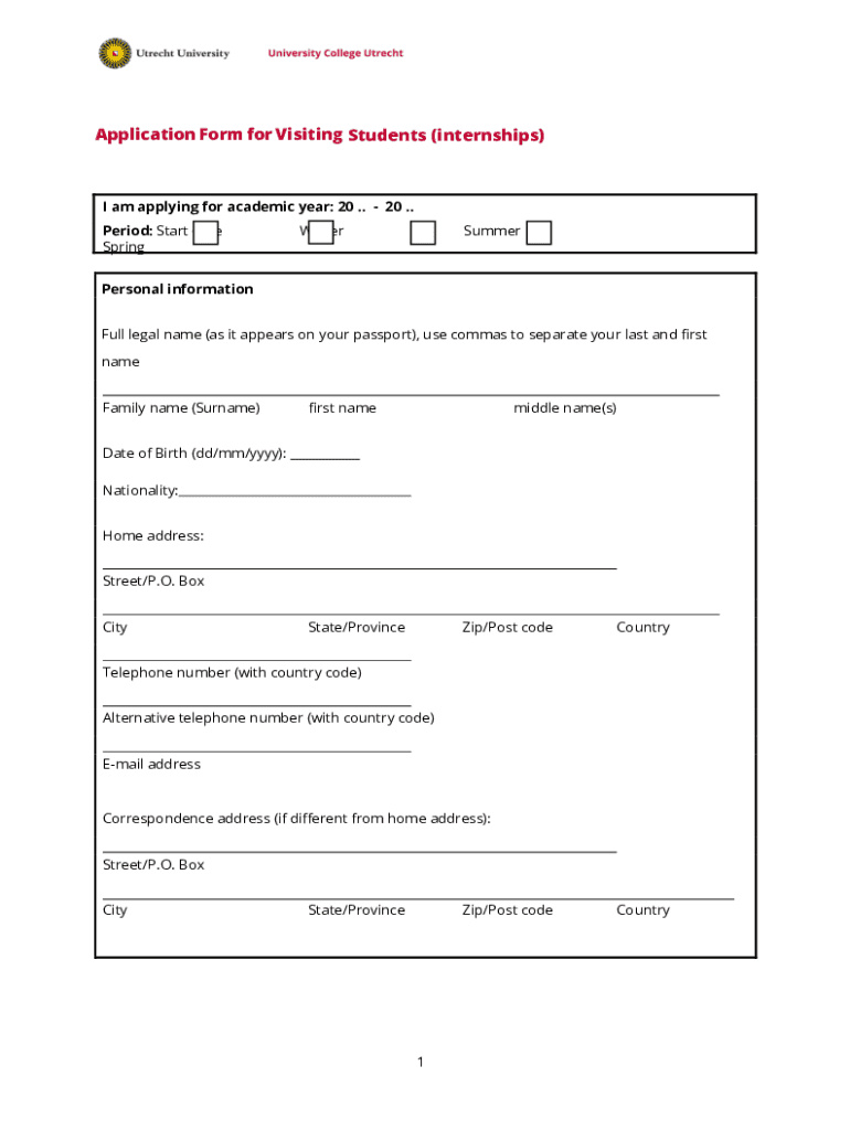 Fillable Online Steps for International Students Seeking Internships Fax Email Print - pdfFiller