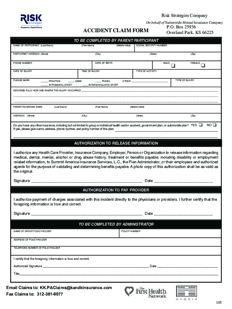 Fillable Online File an Insurance Claim Online Fax Email Print - pdfFiller