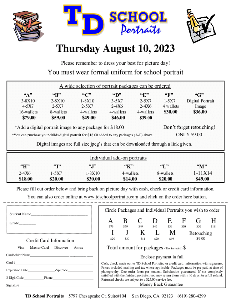 Fillable Online The School Picture Day Do's and Don'ts of What to Wear ...