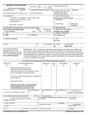 1 REQUEST FOR QUOTATION (RFQ) Solicitation Reference Doc Template | pdfFiller