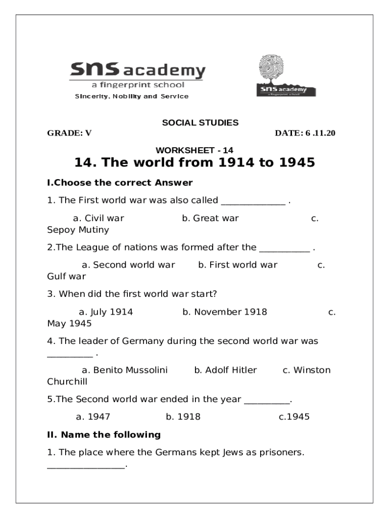 G4-Worksheet-WWI.docx -What was World War I? ... Doc Template | pdfFiller