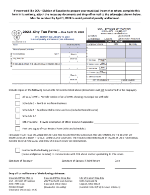 Fillable Online CCA Division of Taxation - Taxpayer Assistance Form ...