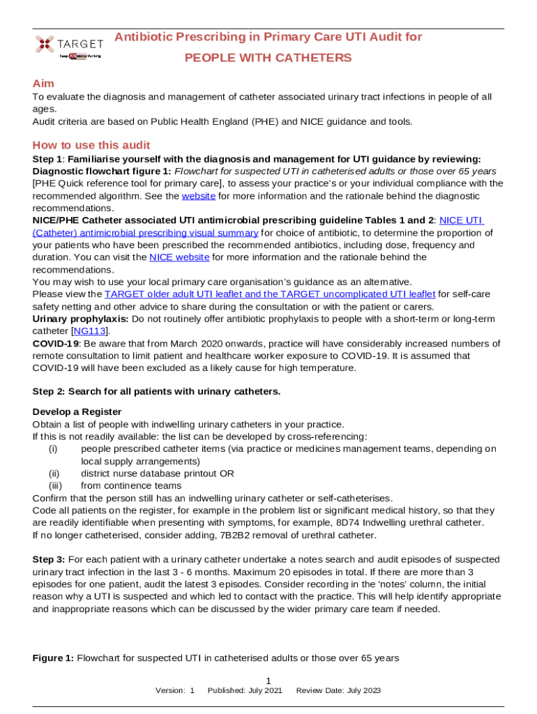 Antibiotic Prescribing in Primary Care UTI Audit for ... - elearning ...