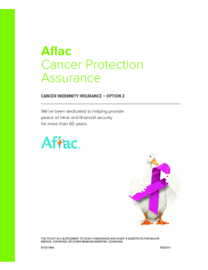 Fillable Online Aflac Personal Cancer Indemnity Fax Email Print - pdfFiller
