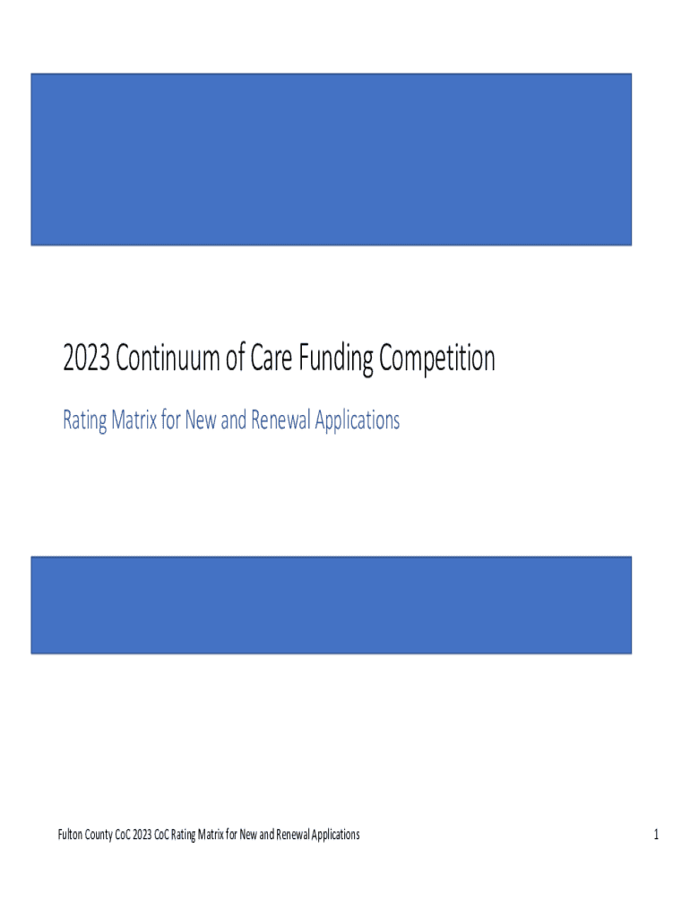 Fillable Online FY 2023 Continuum of Care (CoC) Program Competition ...